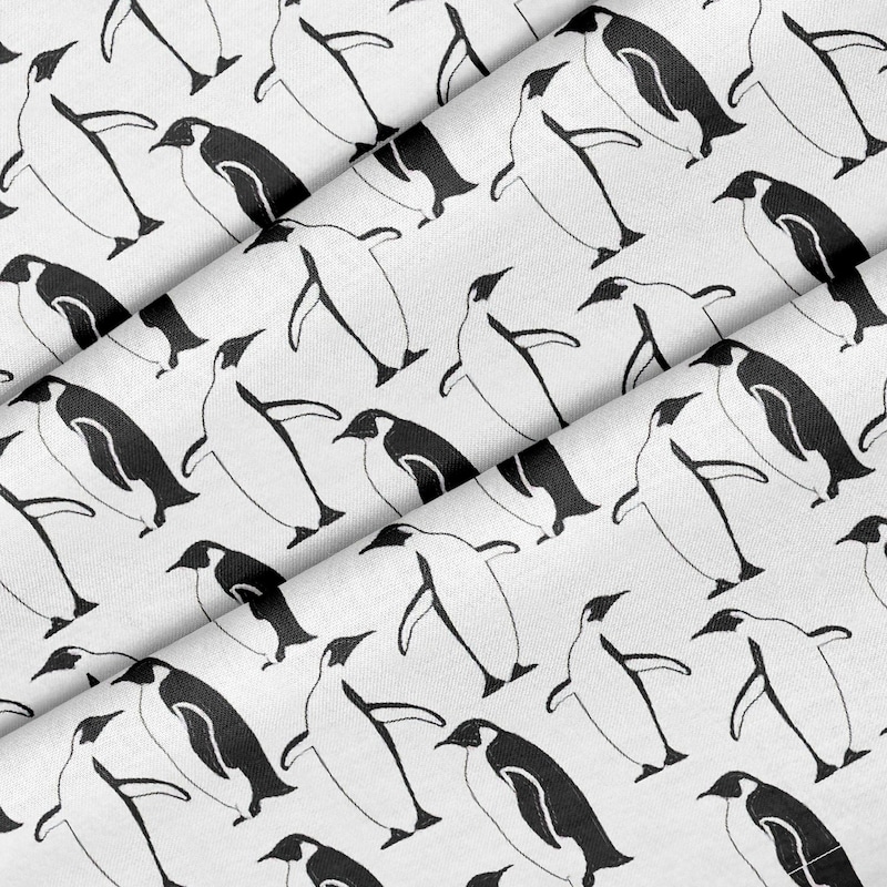 Penguin Fabric - Etsy