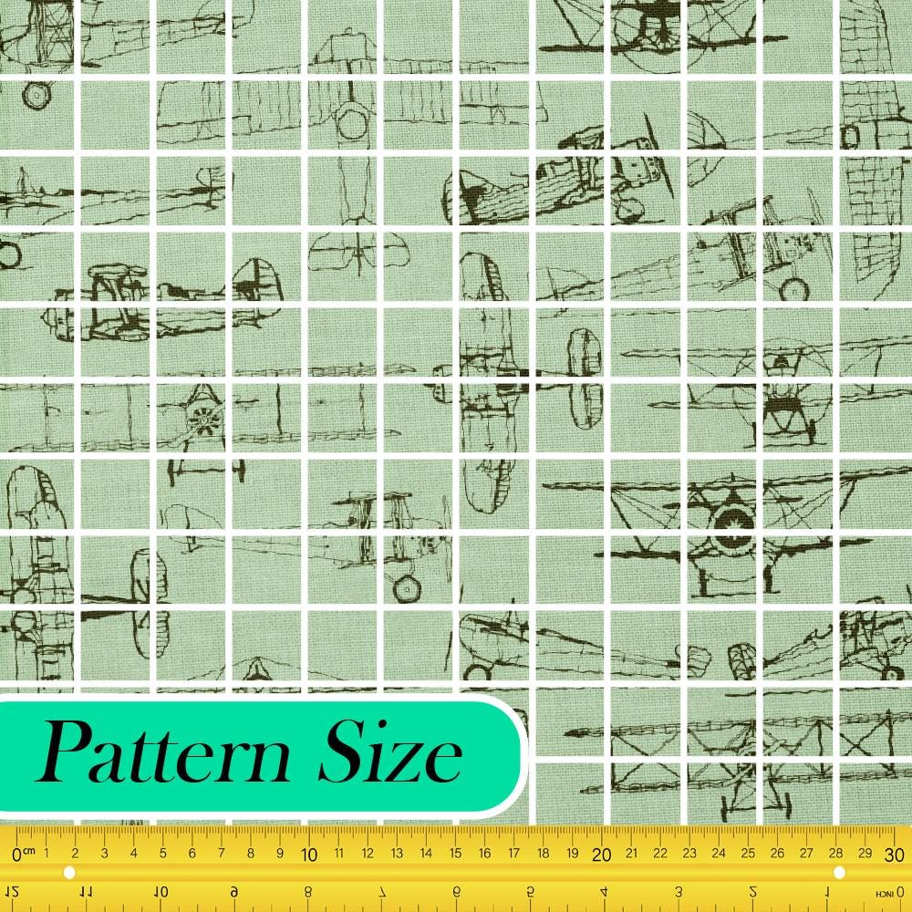 Vintage Airplane Theme Fabric, Premium Quality Fabric - for Quilting ...