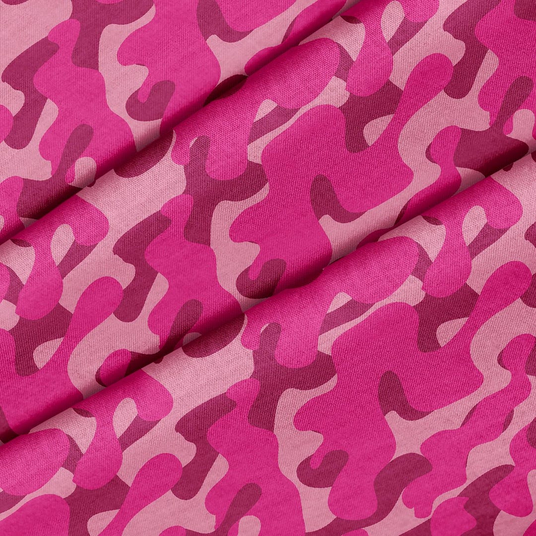 Pink Camo Design Fabric, Premium Quality Fabric - for Quilting, DIY ...
