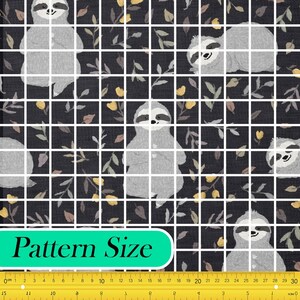 Cute Baby Sloth Theme Fabric, Premium Quality Fabric - for Quilting ...