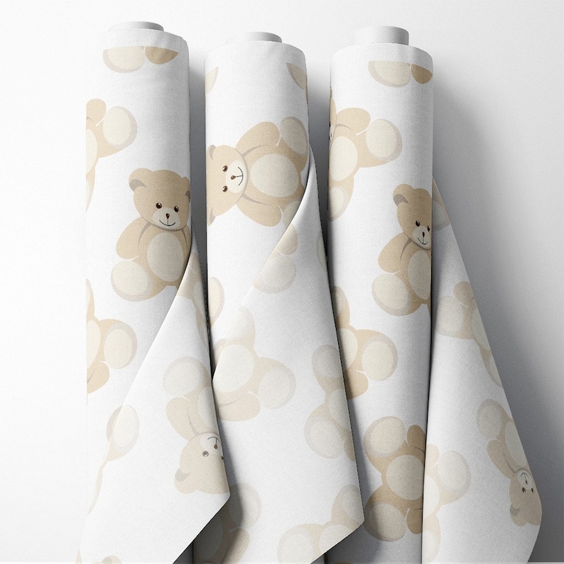 Adorable Terry Bear Theme Fabric, Premium Quality Fabric - for Quilting ...