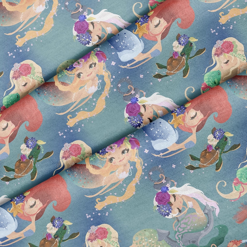 Mermaid Quilt Fabric - Etsy