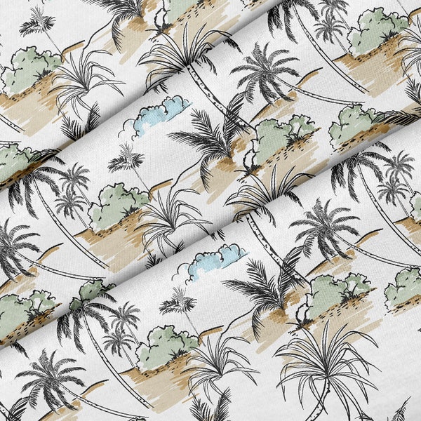 Palm Tree Fabric - Etsy UK
