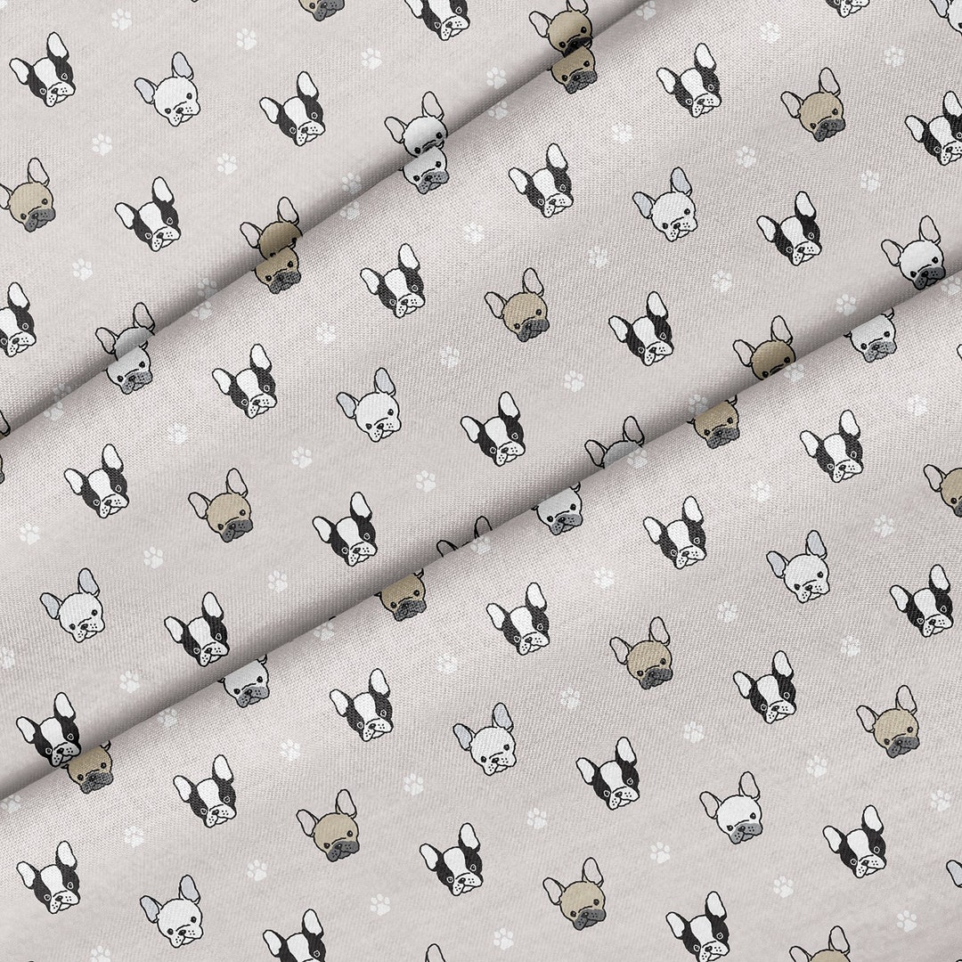 Pug Dog Theme Fabric, Premium Quality Fabric for Quilting, DIY ...