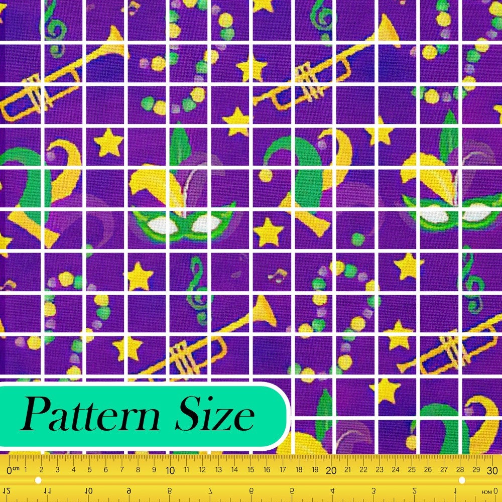 Mardi Gras Carnival Theme Fabric, Premium Quality Fabric - for Quilting ...