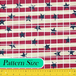 Stars and Stripes Theme Fabric, Premium Quality Fabric - for Quilting ...