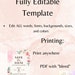 Save the Date editable Digital Template, Instant Download - Etsy