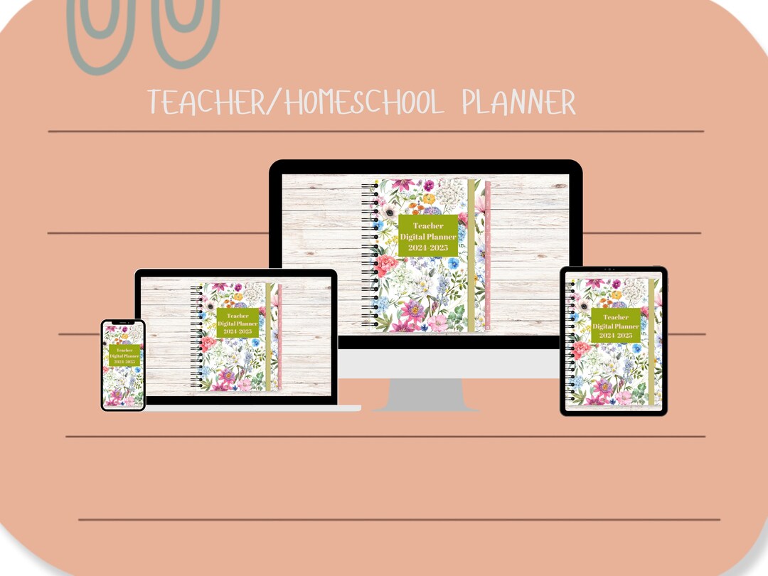 Digital Teacher Planner, 2024-2025 Planner, iPad Planner, Homeschool ...