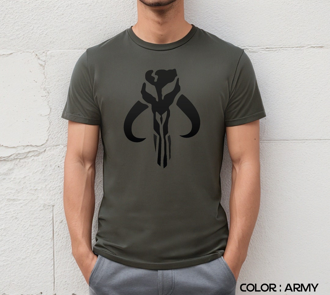 Mandalorian Mythosaur Unisex T-shirt, Star Wars Mythosaur Skull Emblem ...