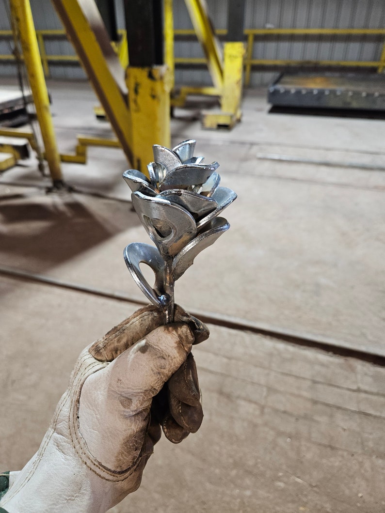 Steel Rose With Washers - Etsy