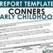 Conners Early Childhood Evaluation Assessment Report Template Special ...