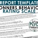 Conners CBRS Evaluation Assessment Report Template Special Education ...