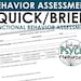 BRIEF FBA Teacher Staff Interview Questionnaire Form ABA Behavior ...