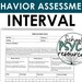 FBA Form Interval Data Sheet Behavior School Psychologist School Psych ...