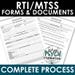 COMPLETE RTI MTSS Process Template & Forms Documentation Editable ...