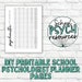 DIY Printable School Psychologist Planner Pages Psychometric Conversion ...