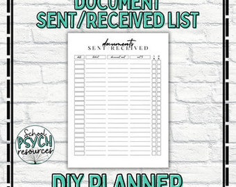 DIY Printable School Psychologist Planner Pages Psychometric Conversion ...