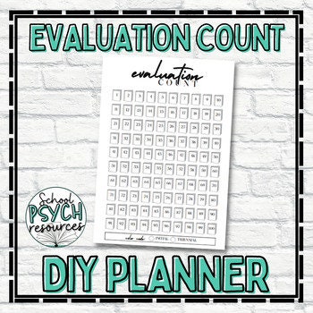 DIY Printable School Psychologist Planner Pages: Visual - Etsy