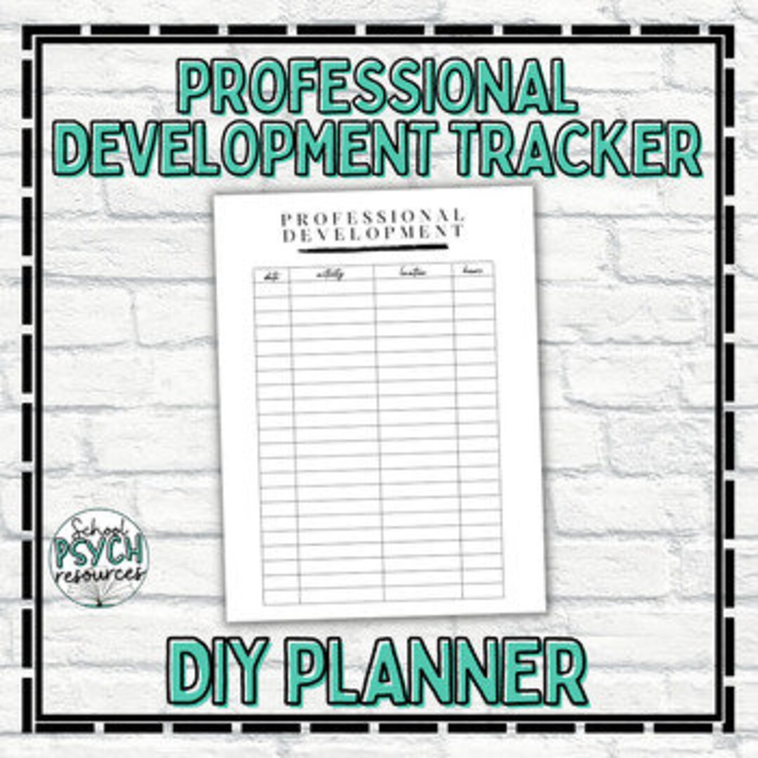 DIY Printable School Psychologist Planner Pages Professional ...