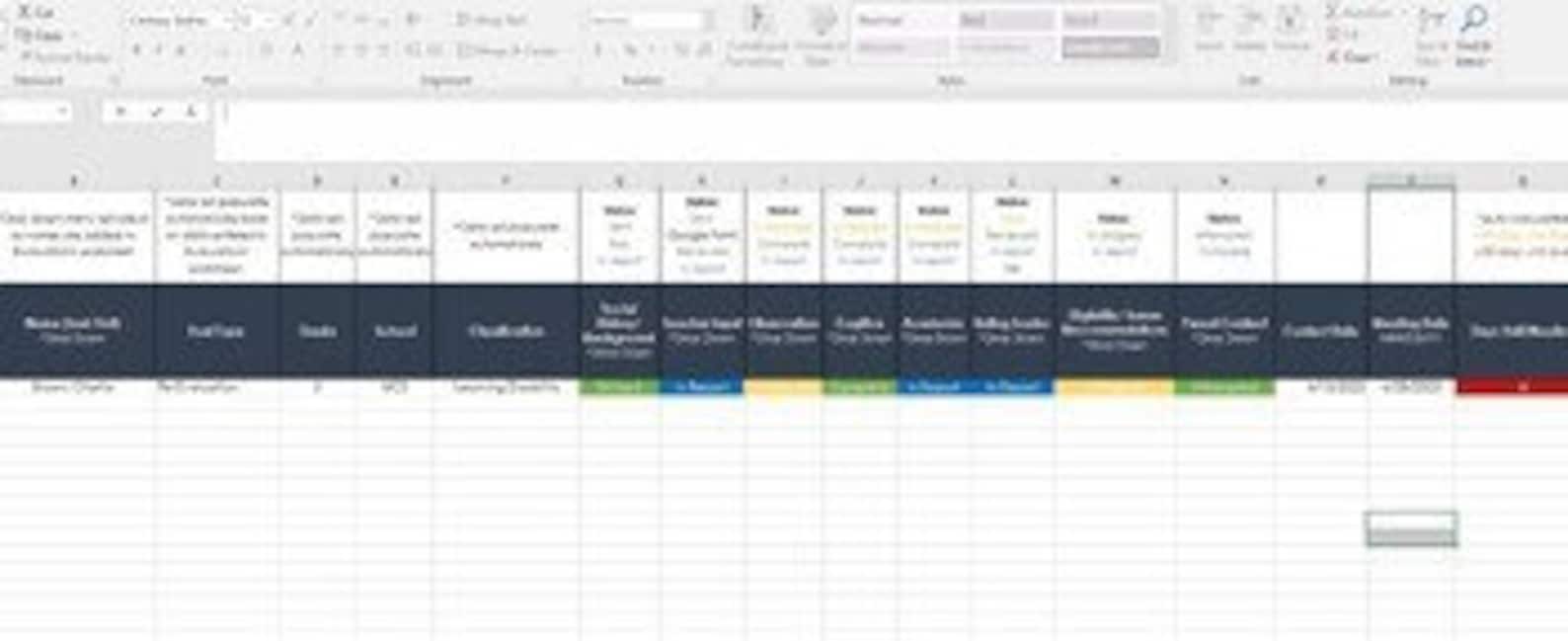 School Psychologist Excel Caseload Evaluation Report Tracker Special Ed ...