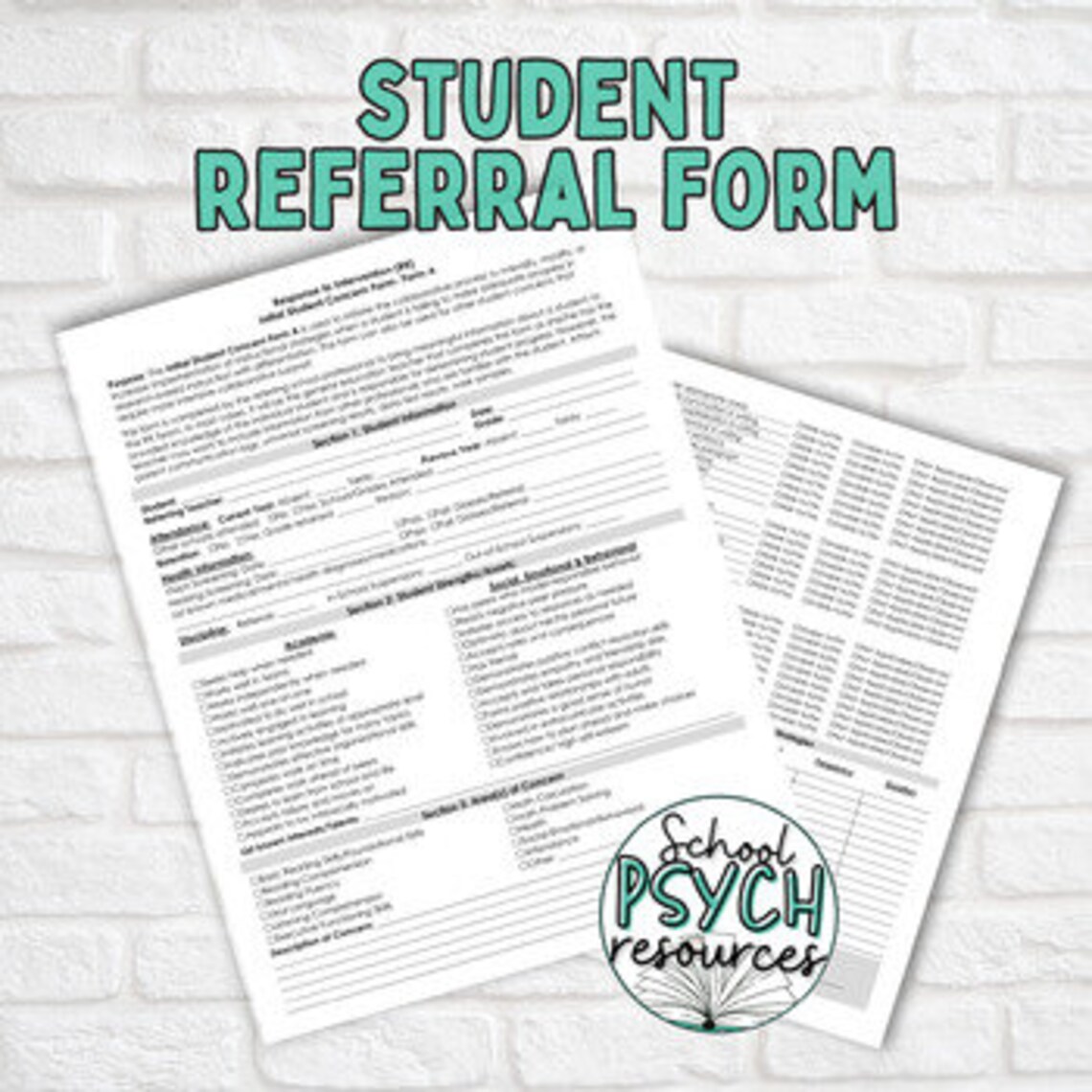 COMPLETE RTI MTSS Process Template & Forms Documentation Editable ...