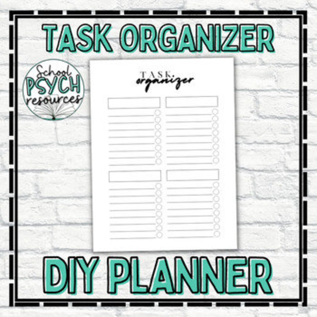 DIY Printable School Psychologist Planner Pages: Task Organizer ...