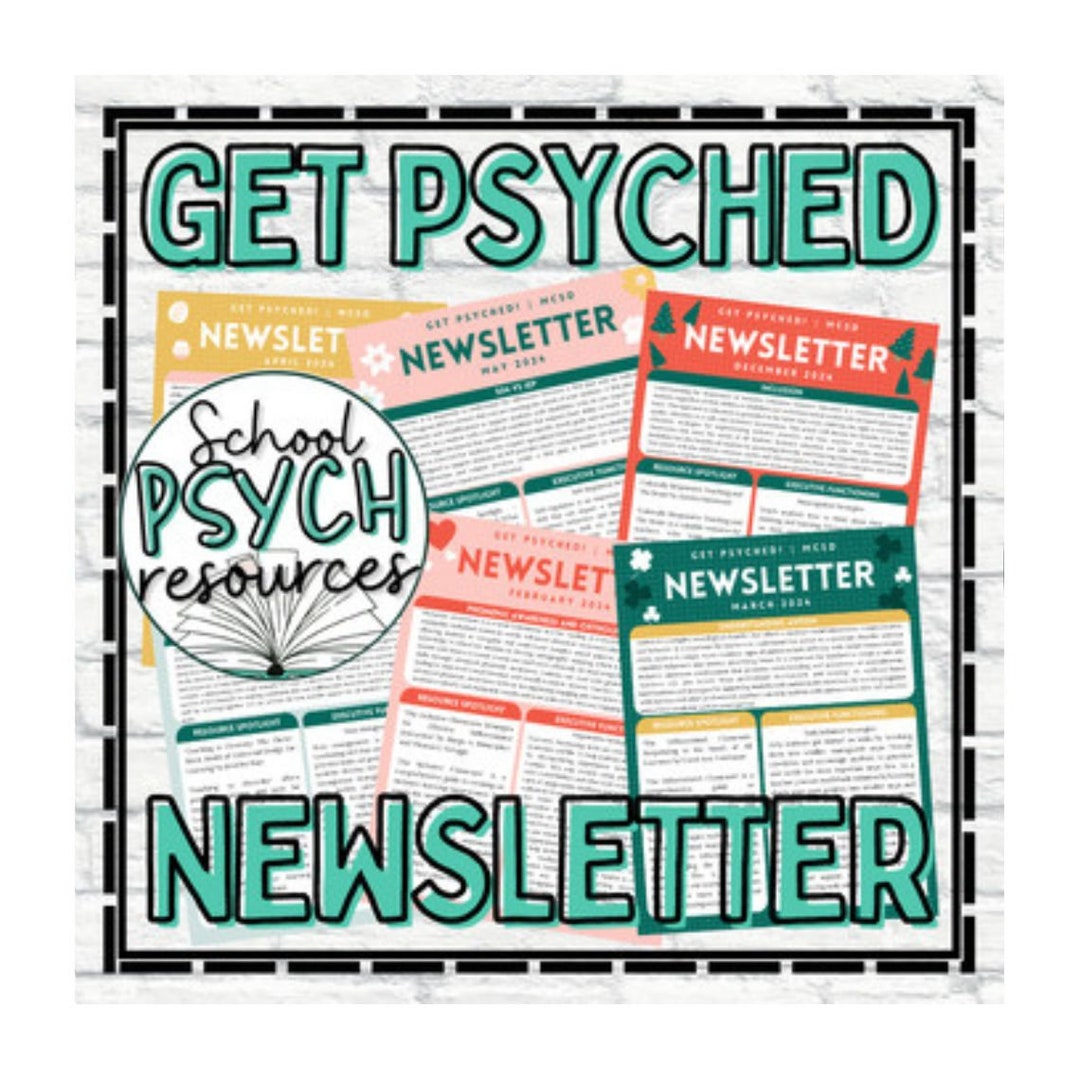 Get Psyched Monthly School Psychologist Newsletter Template Special ...
