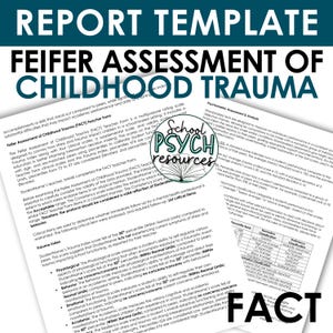 FACT Report Template School Psychology Special Education Assessment ...