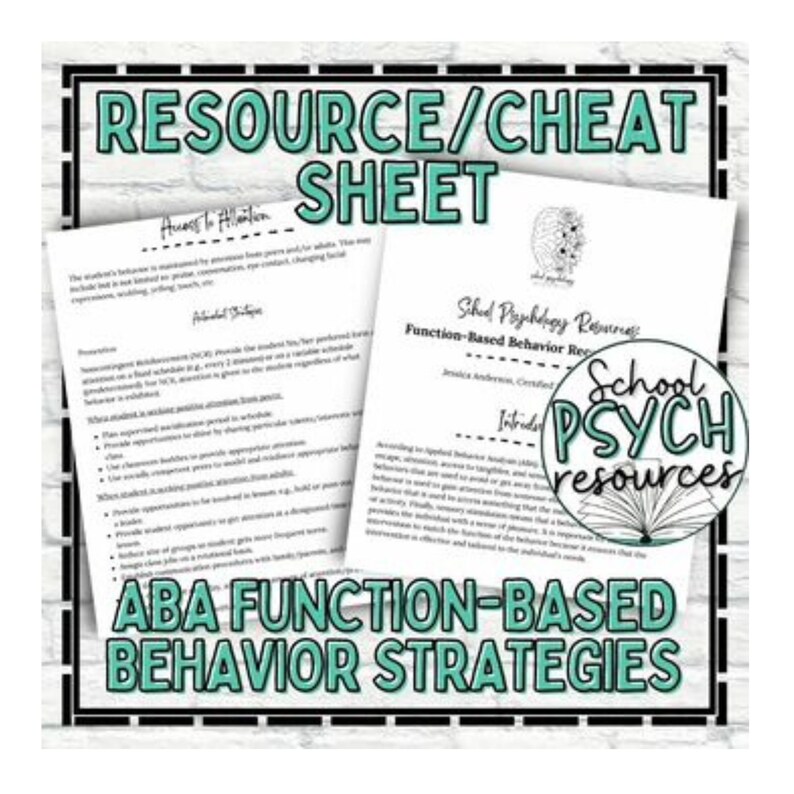 Digital Resource Cheat Sheet Function Based Behavior Recommendations ...