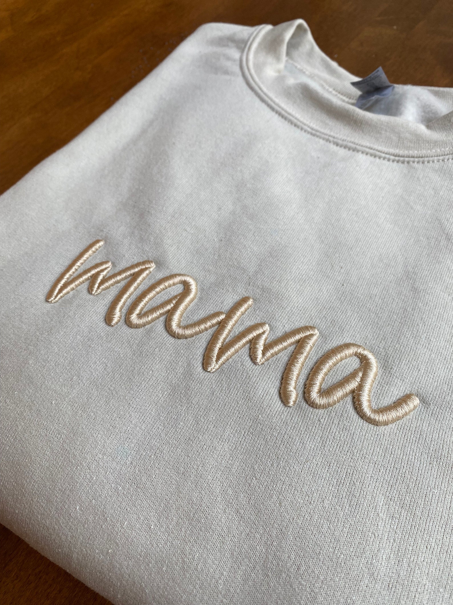 3D Puff Embroidery / Mama Sweatshirt / Custom Embroidery / Custom ...