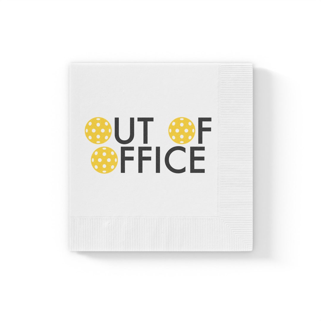 Pkl Party - Pickleball Out of Office Party Napkins - Etsy
