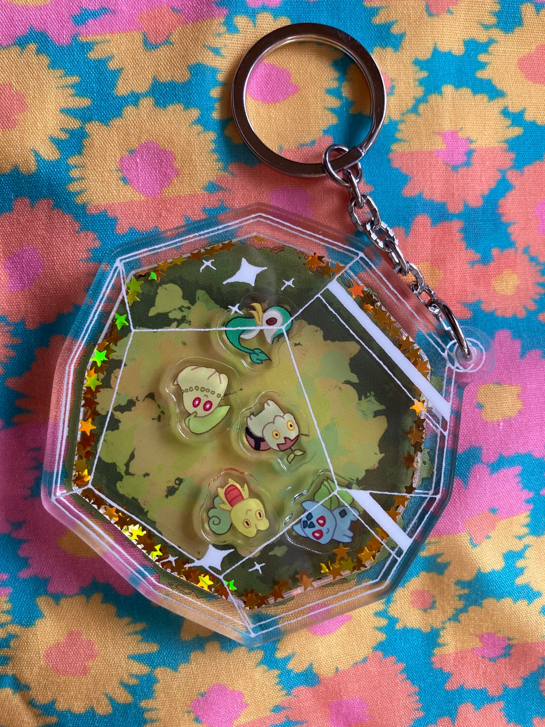 Grass Pokémon, Nintendo, Shaker Charm, Keychain, Cute, Kawaii ...