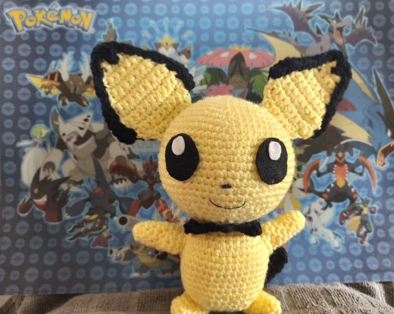 Pokemon Crochet Characters PLEASE CHOOSE Eevee, Pikachu, Pichu ...