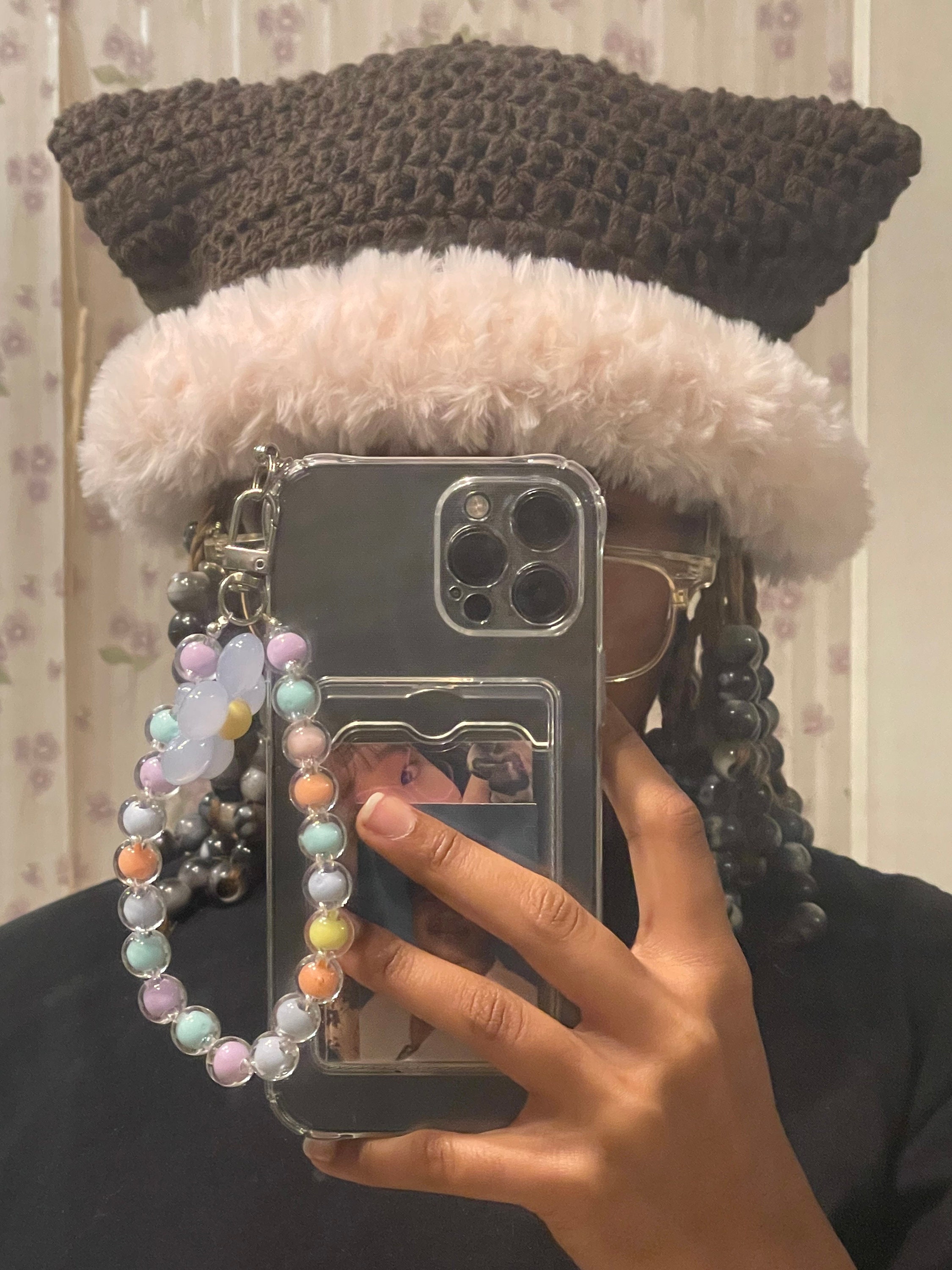 Handmade Hat With Crochet, Frilly Hat, Ruffle Hat, Cat Hat, Cat Ear Hat ...