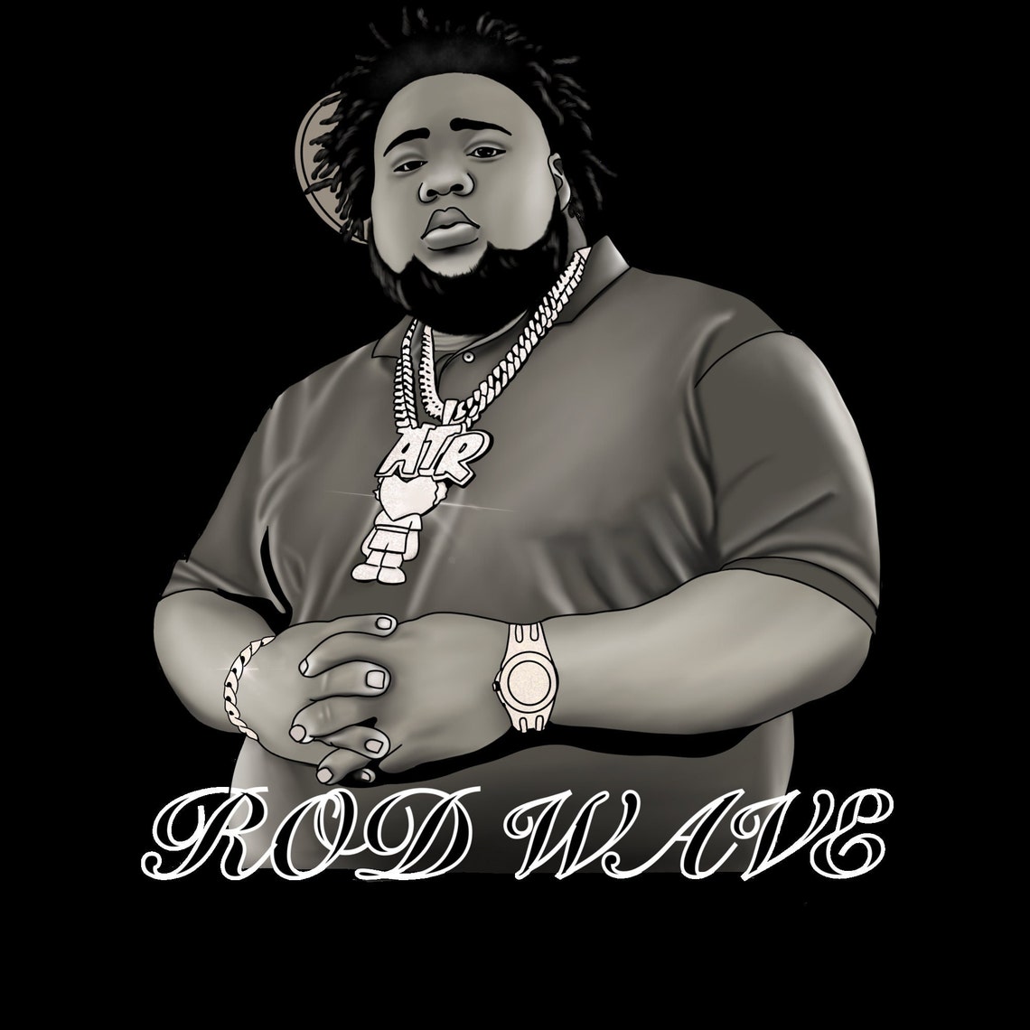 Rod Wave Music Artist PNG Digital Instant Download Art Print - Etsy