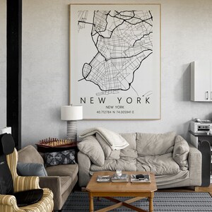 Custom Location Map | Personalized Gifts | Any City Map | Hometown Map ...
