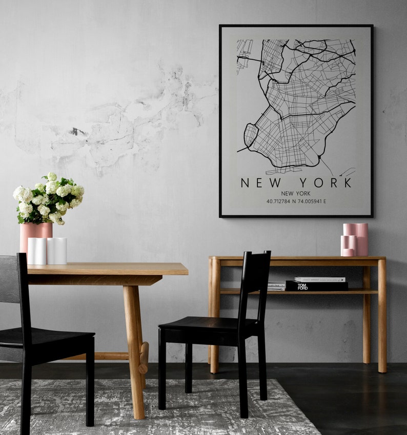 Custom Location Map | Personalized Gifts | Any City Map | Hometown Map ...