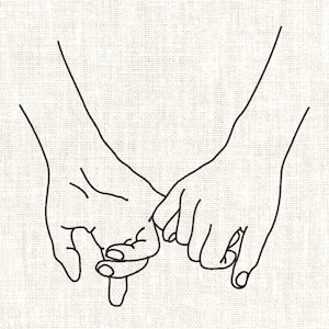 5 Holding Hands Embroidery Design,couple Hands - Etsy