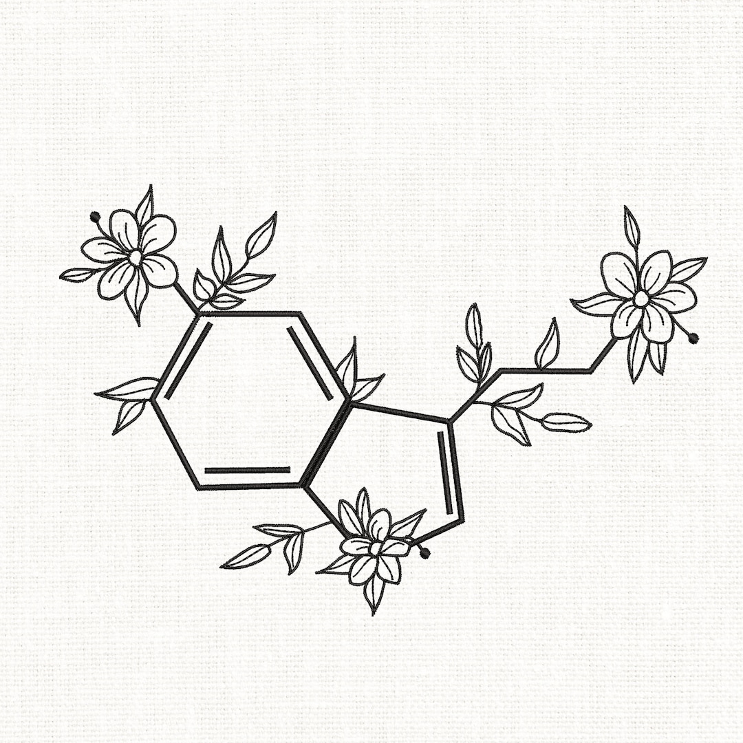Serotonin Embroidery Design,mental Health - Etsy