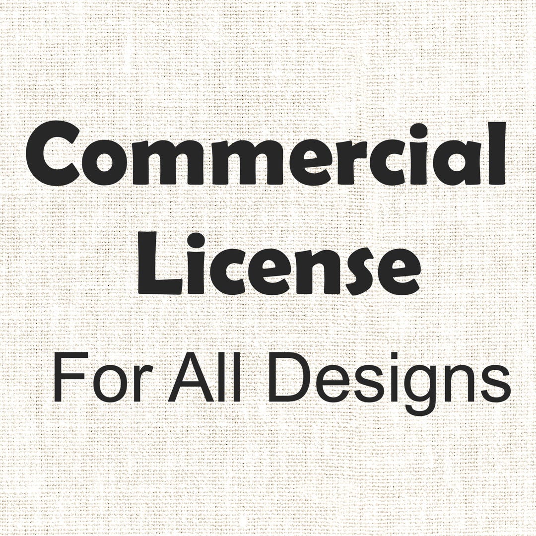Unlimited Usage Commercial License for ALL Designs - Etsy