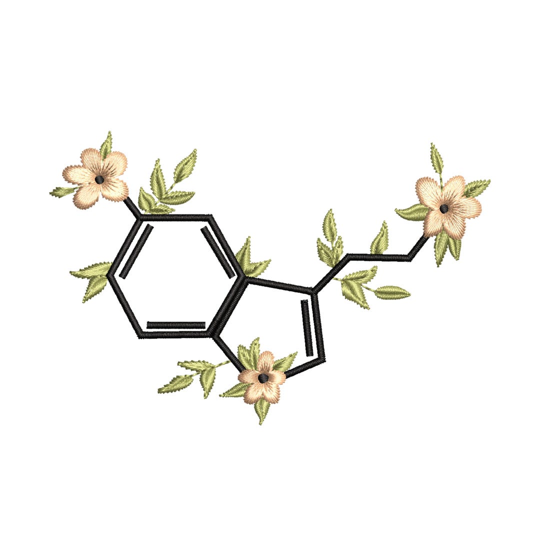 Serotonin Embroidery Design,mental Health - Etsy