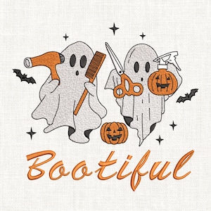 Embroidery Making Hair Bootiful, Spooky Pumpkin, Bootiful Halloween ...