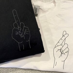 5 Middle Finger Embroidery Design,good Luck Hands,rock Hands - Etsy