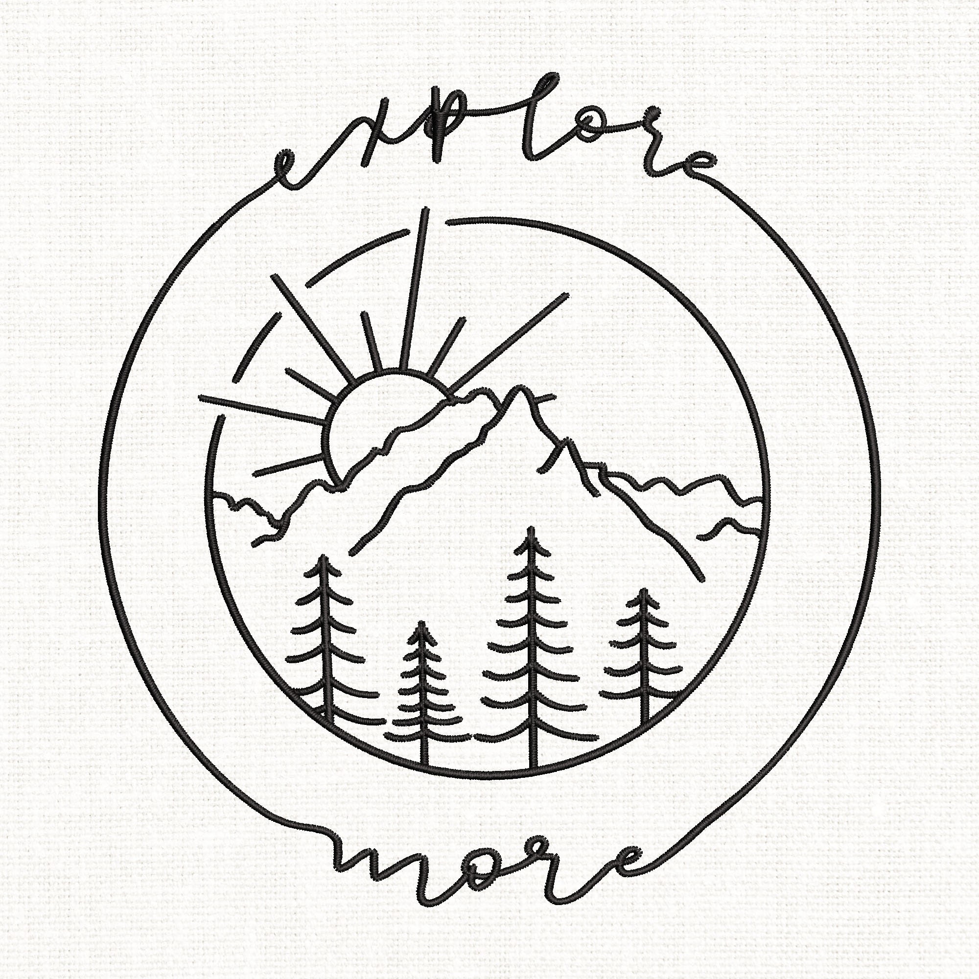 Explore More Embroidery,nature Embroidery Machine,camping Design - Etsy