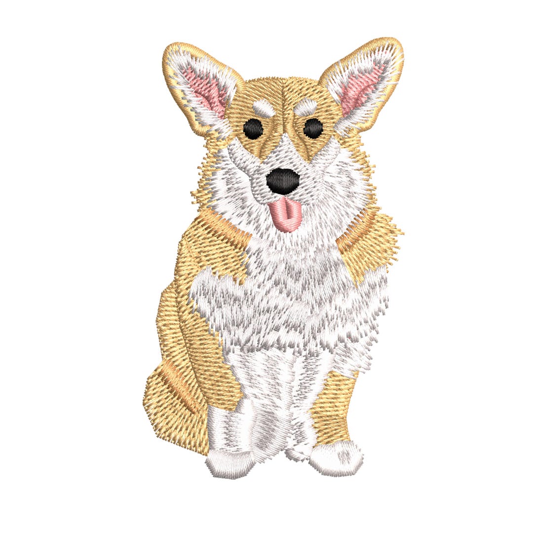 Corgi Embroidery Dog ,machine Embroidery Design,digital Embroidery ...