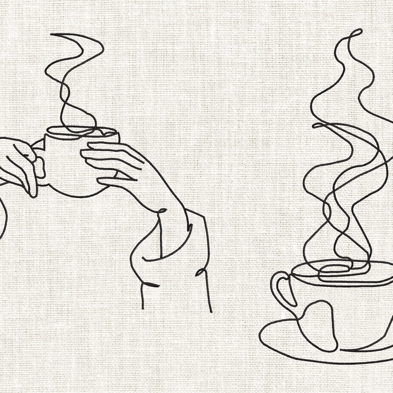 Line Art Embroidery - Etsy