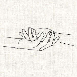 5 Holding Hands Embroidery Design,couple Hands - Etsy