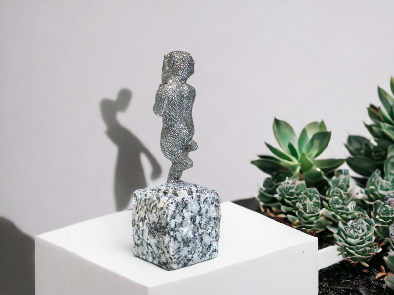 Dancing Faun Sculpture Greek Mythology Artwork, Swarovski Crystal ...