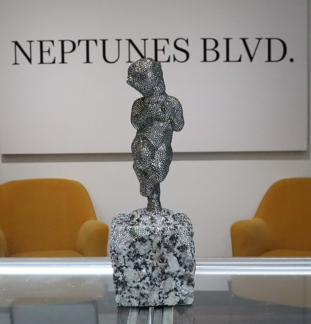 Dancing Faun Sculpture Greek Mythology Artwork, Swarovski Crystal ...