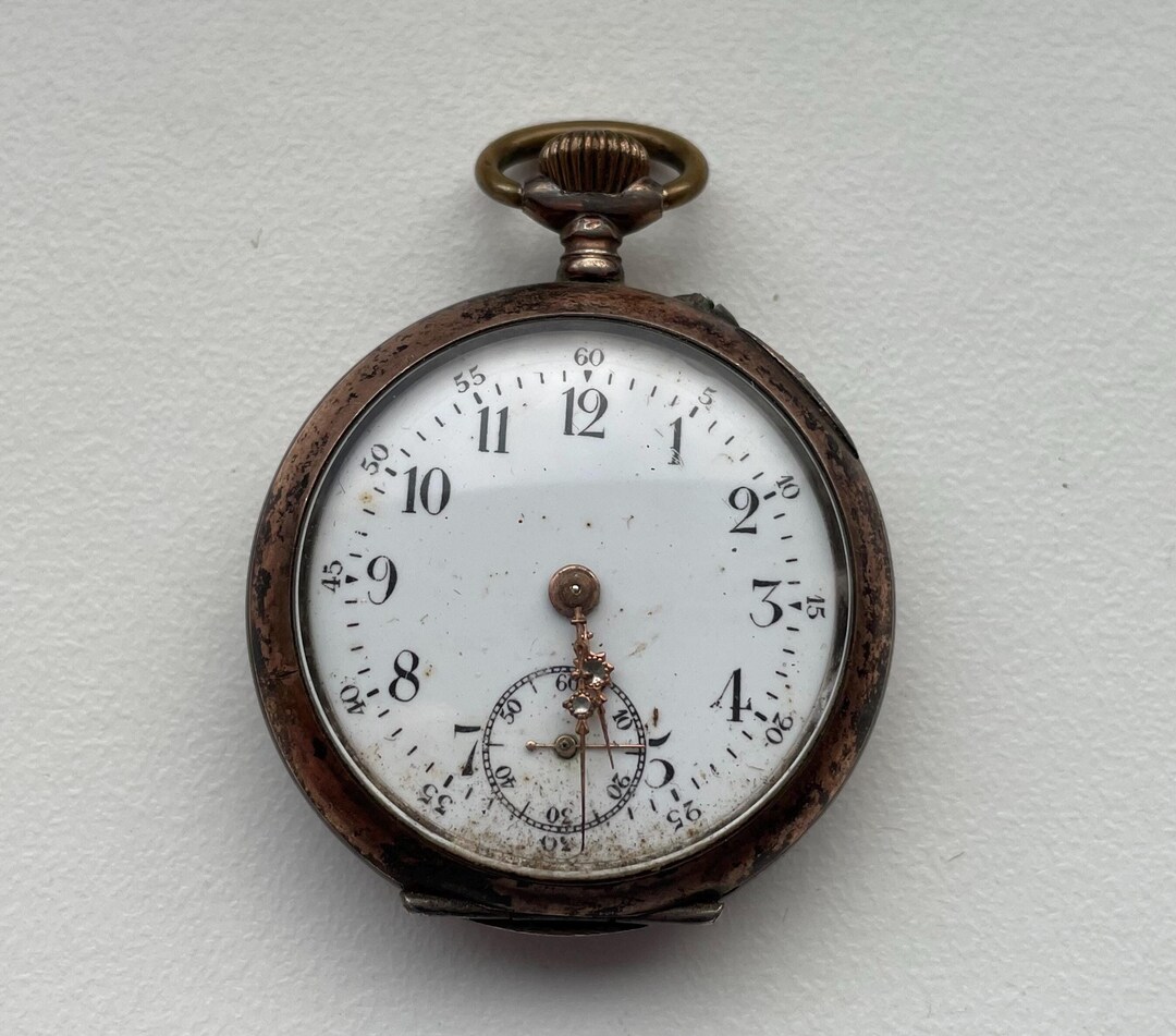 Early 1900s Pocket Watch. Remontoir Brand Silver Case. Original ...